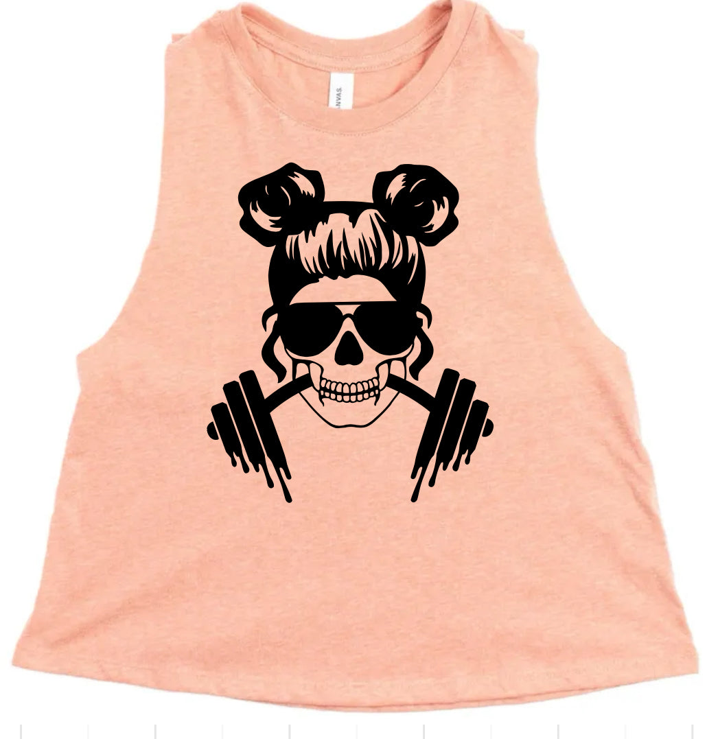 Skull Cropped Tank – STRENGTH AND SPROUT